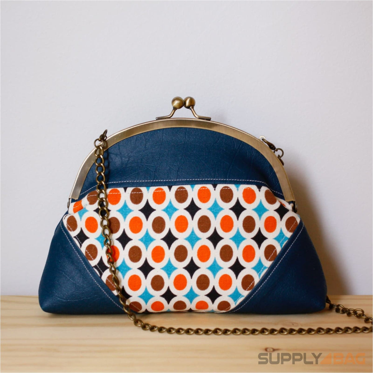 Victoria kisslock frame clutch making tutorial & pdf pattern ...